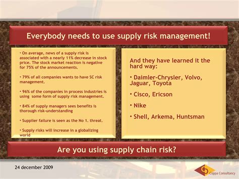 Risk Management In Supply Chain Ppt
