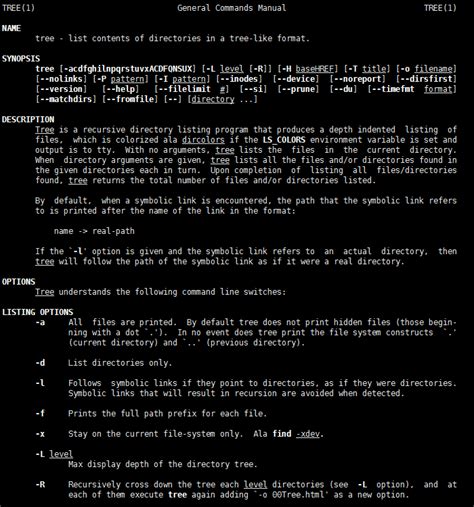 Linux命令之tree 目录树结构 寒冰宇若 博客园