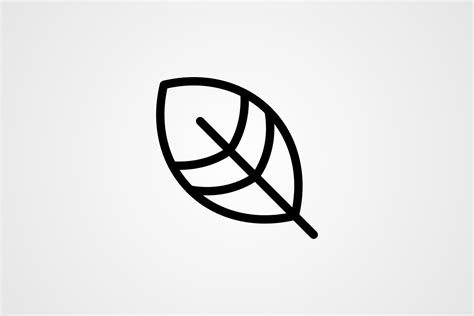 Vector Leaf Linear Icon Design Graphic By Kazimabbas1996 · Creative