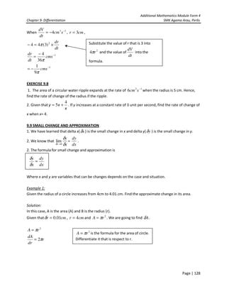 Chapter Differentiation PDF Physics Science