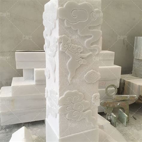汉白玉雕刻赏析之石柱 汉白玉雕刻