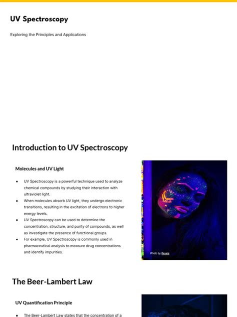 Uv Spectros Download Free Pdf Ultraviolet Visible Spectroscopy Spectrophotometry