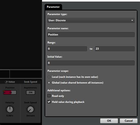 Event With Global Parameter Set To Hold During Playback Does Update