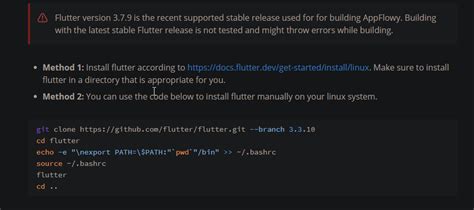 Doc Update Flutter Version Present In Docs · Issue 2267 · Appflowy