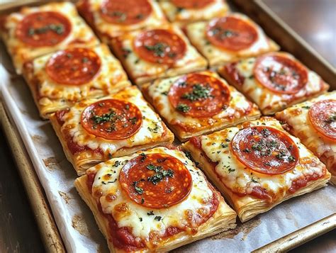 Christmas Puff Pastry Pizza Squares Homesmad