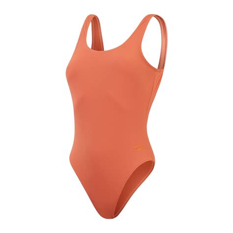 Speedo Womens Textured Belted Deep U Back One Piece Swimsuit Frasers