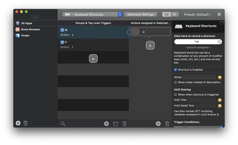 [mac] emacs style ctrl n ctrl p navigation within command palette