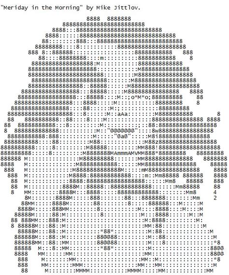 Discover The Intricate Beauty Of Meriday Nude ASCII Art