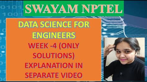 Data Science For Engineers Week 4 Assignment Solution Nptel Youtube
