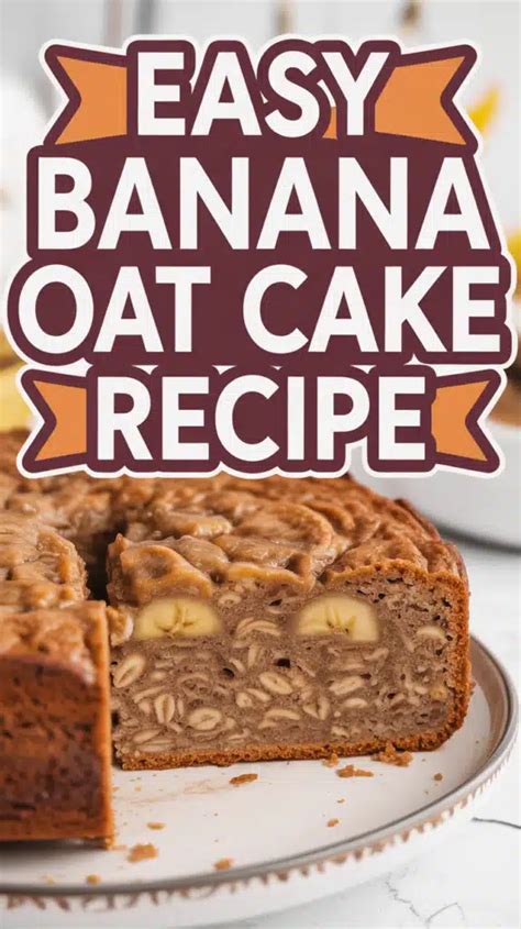 Moist Banana Oat Cake Recipe Food Blasts