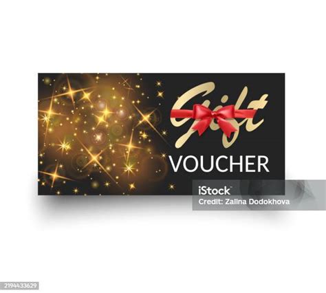 리본이 달린 상품권 축제 기프트 카드 쿠폰 및 인증서를 위한 우아한 템플릿입니다 할인 쿠폰 템플릿 0명에 대한 스톡 벡터 아트 및 기타 이미지 Istock