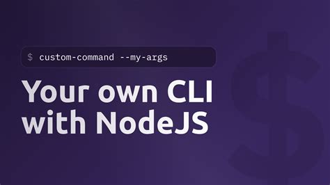 How To Build Your Own Cli Tool With Nodejs