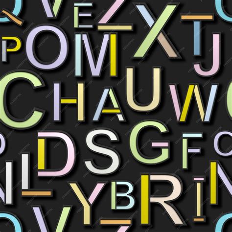 Premium Photo Seamless Pattern Repeating Texture With White 3d Letters