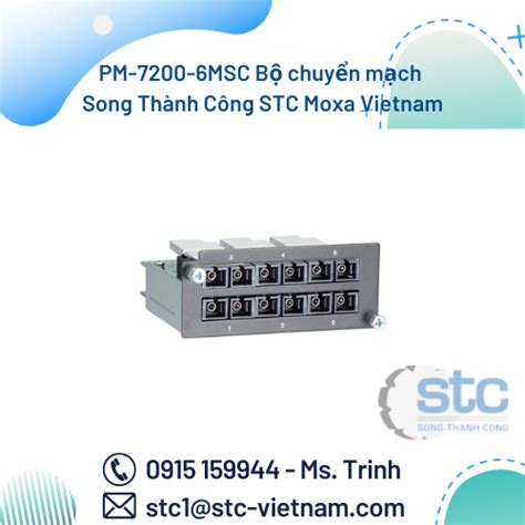 PM 7200 6MSC Switch Moxa Song Thành Công Vietnam