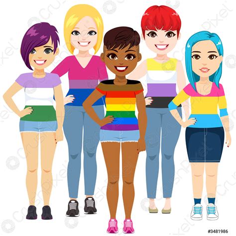 Women Group Pride Month Shirts Stock Vector 3481986 Crushpixel