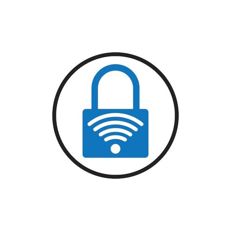 Premium Vector Locked Wifi Signal Icon