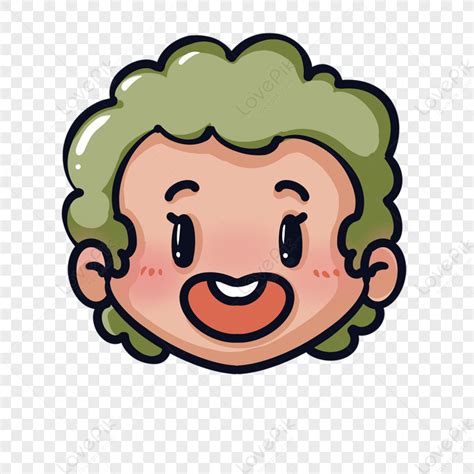 다채로운 녹색 노란색 만화 일러스트 미소 얼굴 클립 아트 아바타 웃는 행복녹색 노랑스마일리 Png 일러스트 무료 다운로드 Lovepik