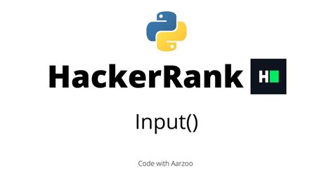 input hackerrank solution youtube