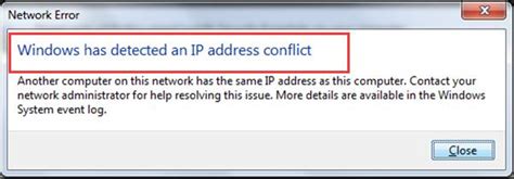 Solved Windows Has Detected An Ip Address Conflict Driver Easy