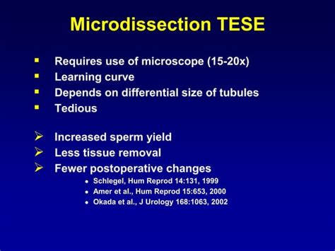 Microdissection Testicular Sperm Extraction Pptx