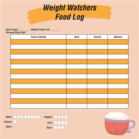 10 Best Free Printable Weight Watchers Journal Pdf For Free At Printablee