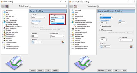 What Is The Difference Between Corner Finishing And Corner Multi Pencil Finishing In Powermill