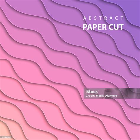 분홍색과 라일라 그라데이션 컬러 용지 잘라 모양과 벡터 배경입니다 3d 추상 종이 아트 스타일 비즈니스 프리젠 테이션 전단지 포스터 인쇄 장식 카드 브로셔 커버를위한 디자인