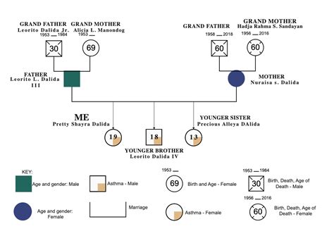 3 Generation Genogram Design Edrawmax Templates