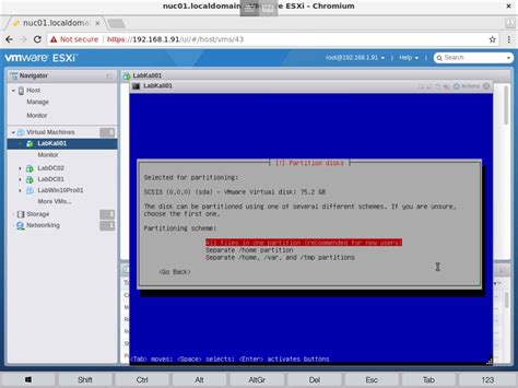 Install A Kali Linux Vm In A Vmware Esxi 67 Environment Scott