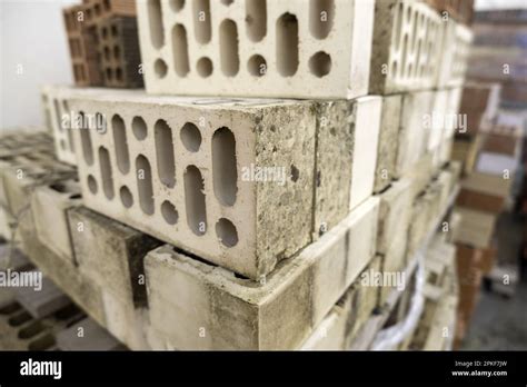 Detail Of Clay Bricks For Construction And Work Stock Photo Alamy