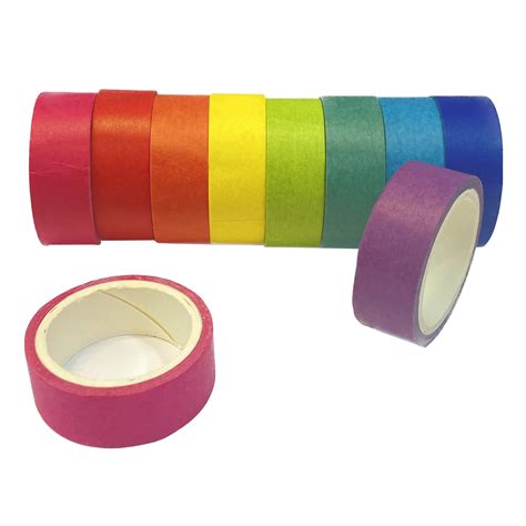 قیمت و مشخصات چسب نواری مدل رنگی عرض 15 سانتی متر بسته 10 عددی زیراکو