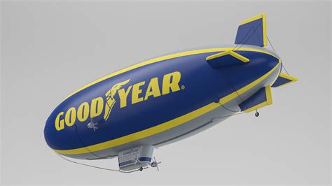 Goodyear Blimp 3d Model 49 Obj Max Lwo Dxf C4d 3ds Ma Clip