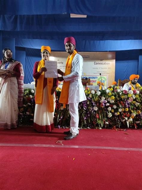 Shubham Kumar On Linkedin Convocation Bhu Msc Statistics