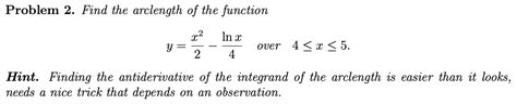 solved problem 2 ﻿find the arclength of the