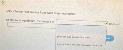 solved 3 select the correct answer from each drop down menu [algebra]