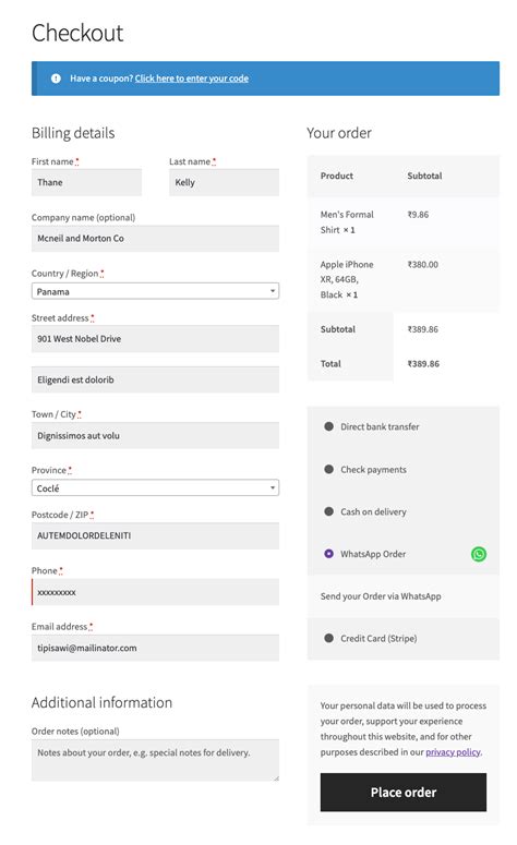 WooCommerce WhatsApp Order Receive Orders Using WhatsApp WooCommerce Plugin