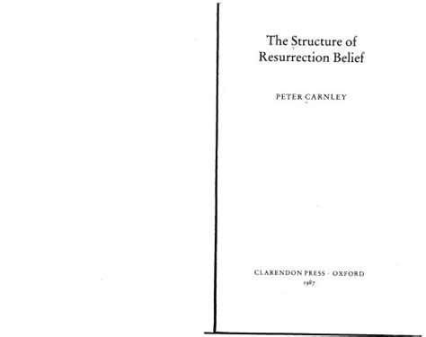 The Structure Of Resurrection Belief Download Pdf