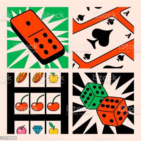 만화 벡터 만화 캐릭터 미친 만화 트렌디 한 복고풍 만화 스타일의 추상 벡터 컬렉션 카지노에 대한 스톡 벡터 아트 및 기타 이미지 카지노 디자인 요소 과일 Istock