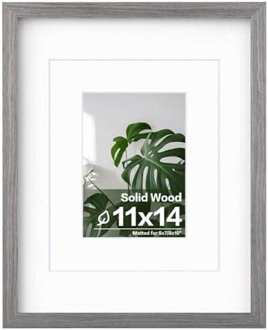 Egofine 11x14 Picture Frame Made Of Solid Wood With