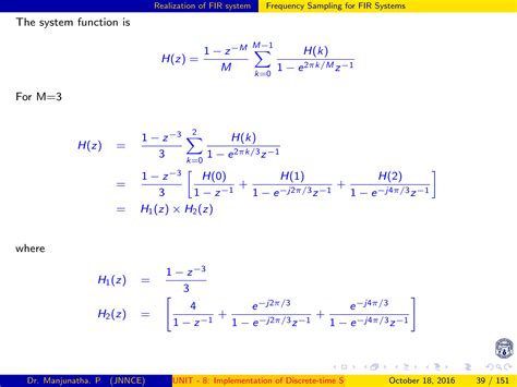 Discrete Time Systems And Discetre Time Fourier Ppt