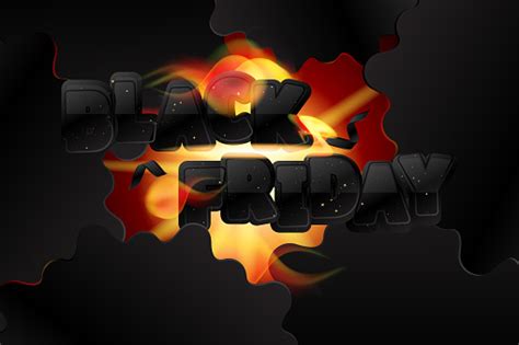 원래 텍스트와 수평 배너 블랙 프라이데이 검은 색 배경에 불꽃이있는 템플릿 카드를 디자인하십시오 플랫 벡터 일러스트 레이션 Eps 10 개념에 대한 스톡 벡터 아트 및 기타