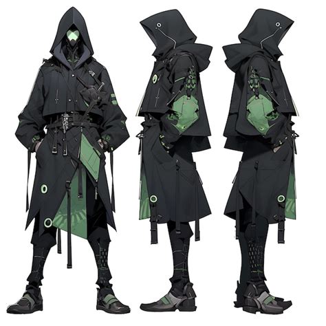 Premium Ai Image Character Anime Concept Average Height Male With A Plague Doctors Outfit