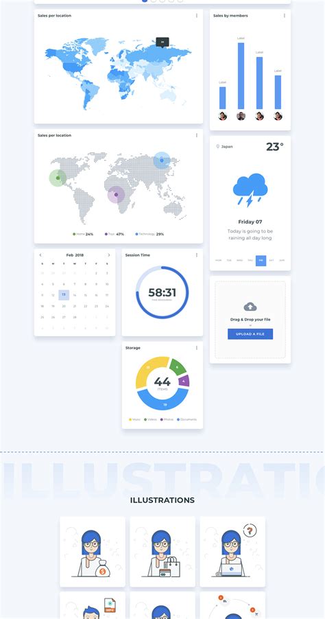 Elemento Ui Kit Library Of Components For Web Behance