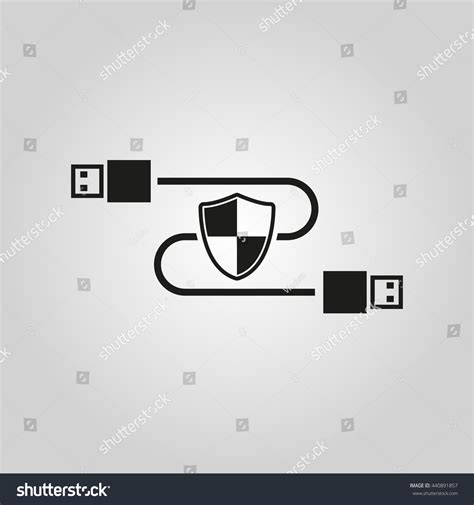 Secure Connection Icon Transfer Data Antivirus Stock Vector Royalty Free Shutterstock
