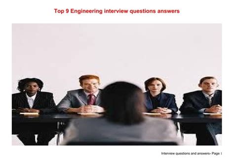 Top 9 Engineering Interview Questions Answers Doc