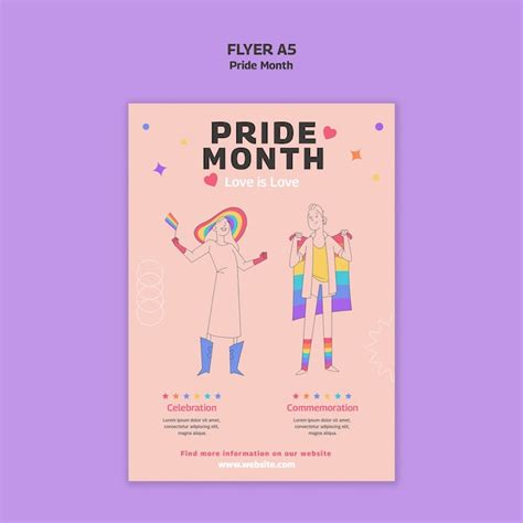 Free Psd Pride Month Celebration Template