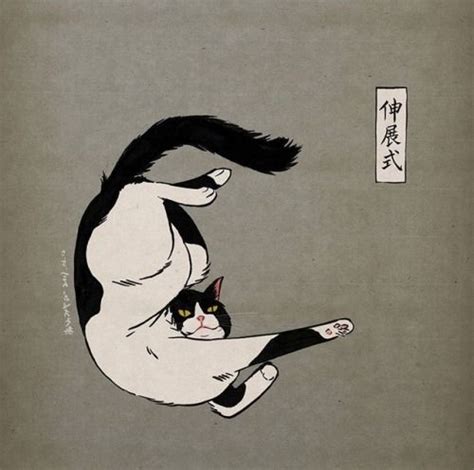 Woman Yelling At Cat Ukiyo E Style Set Of 2 Giclee Prints 12×18 Inches