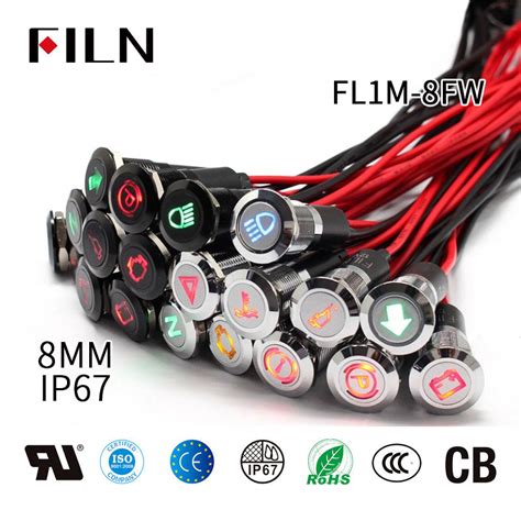 14mm Fuel Filter Warning Indicator Light Automobile Indicator Light