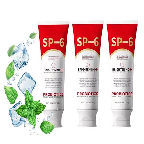 Sp 6 Ultra Whitening Toothpaste Probiotics Bright White
