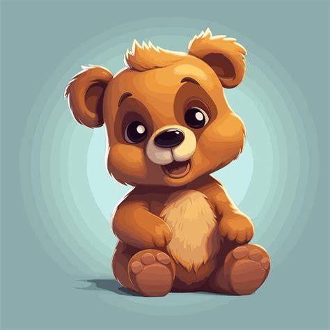 귀여운 귀여운 곰 프리미엄 벡터
